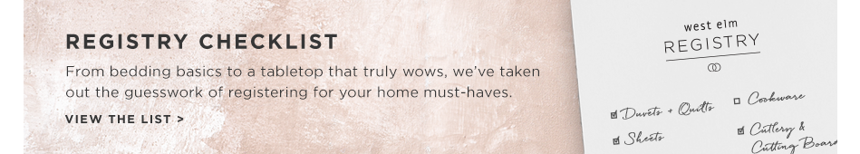 Wedding Registry, Bridal Registry & Gift Registry | west elm
