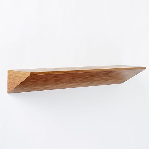 Floating Wedge Shelf - Acorn | west elm