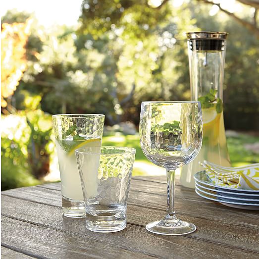 Hammered-Acrylic Drinkware (Set of 4) | west elm