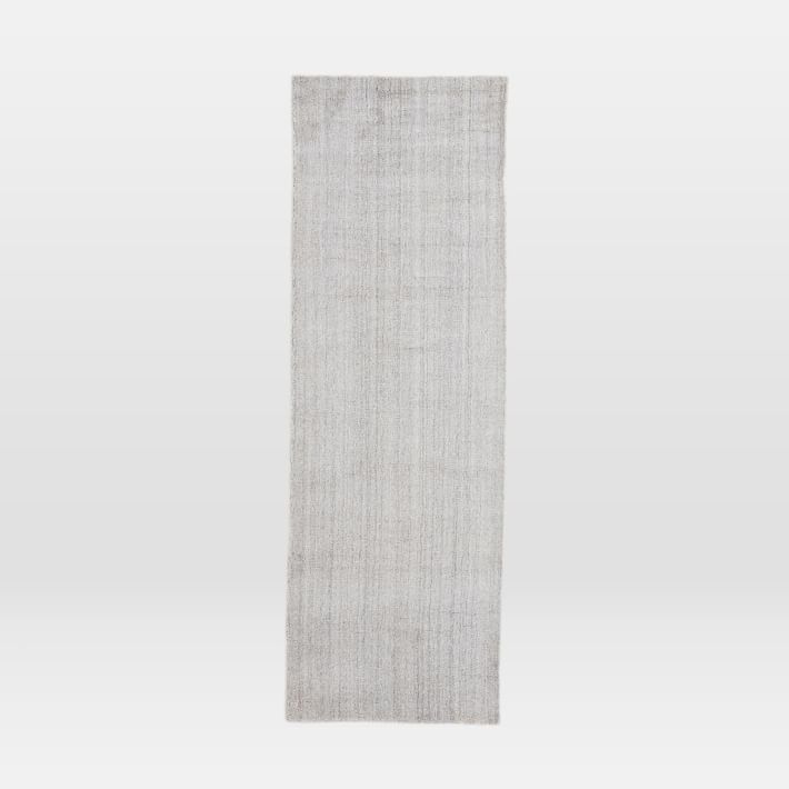 Hand-Loomed Shine Rug - Gray | west elm