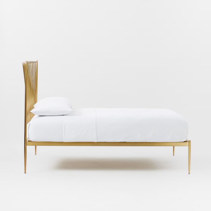 Stella Metal Bed - Brass | west elm
