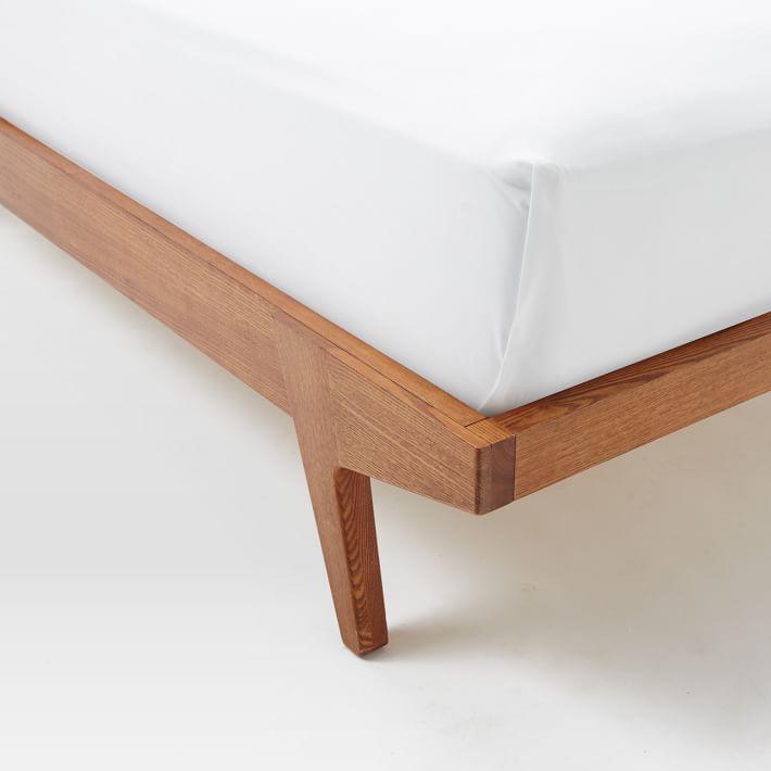 Modern Bed - Linen Weave (Natural) | west elm